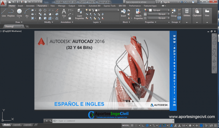 Autocad 2016 en español e ingles