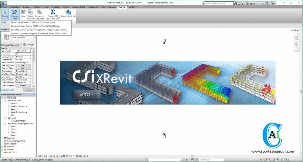 Descargar CSiXRevit 2019 + Versiones anteriores (2014 - 2018)