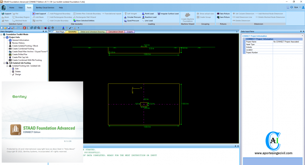 STAAD Foundation Advanced CONNECT Edition 09.07.01.139