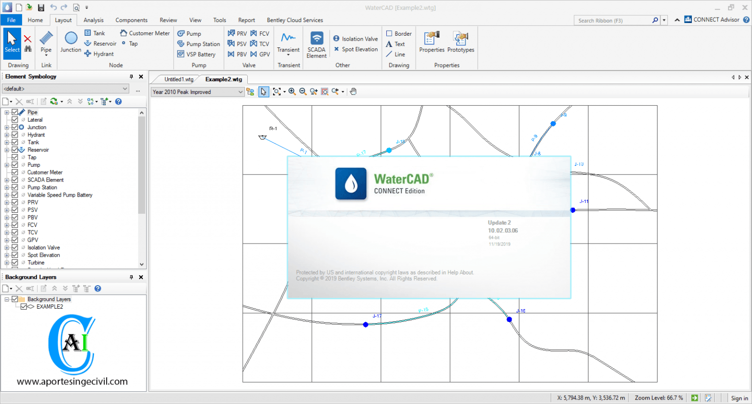Bentley WaterCAD CONNECT Edition Update 2 10.02.03.06 [32/64-bit]