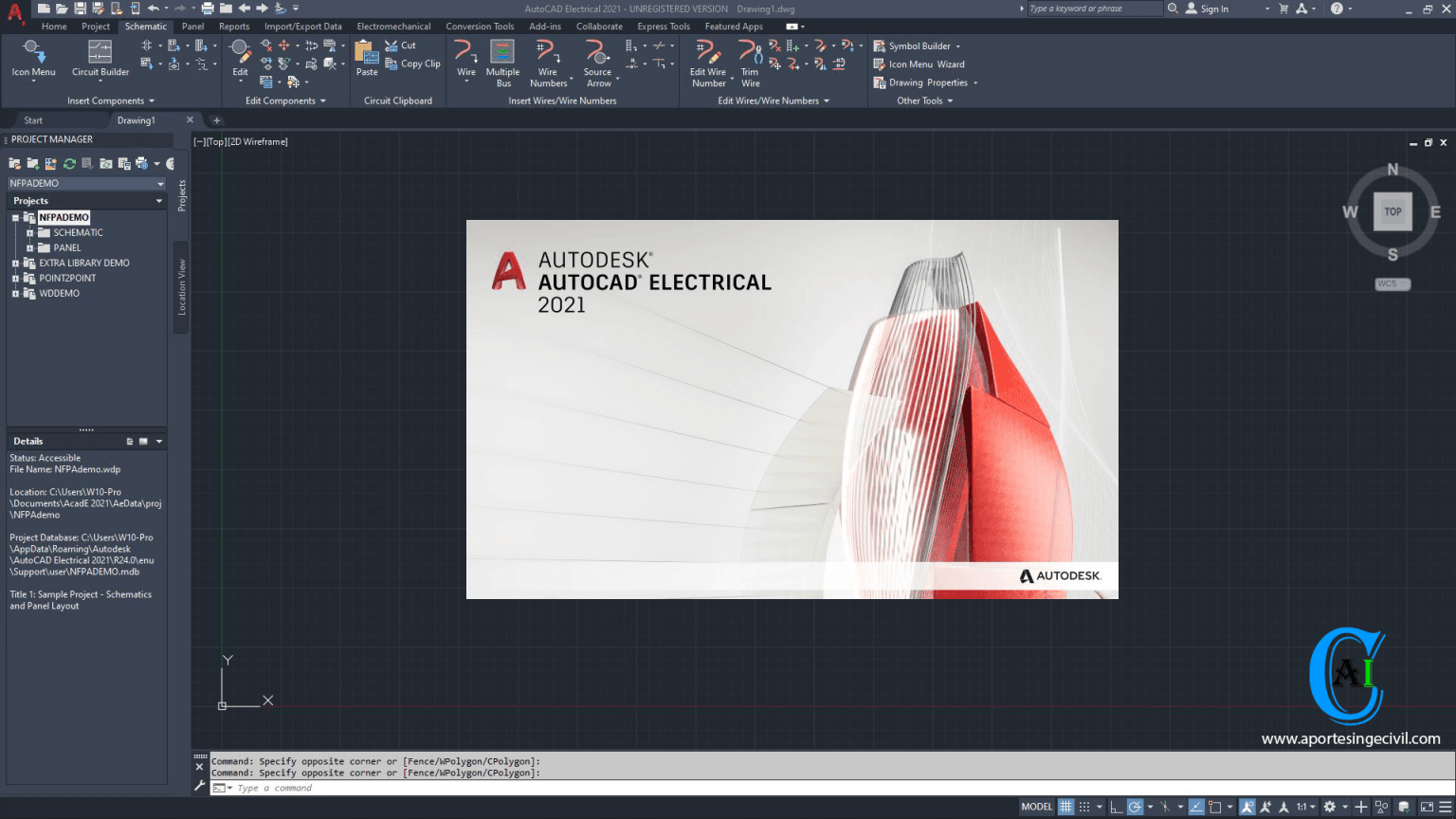 Autodesk AutoCAD Electrical 2021 en español e ingles