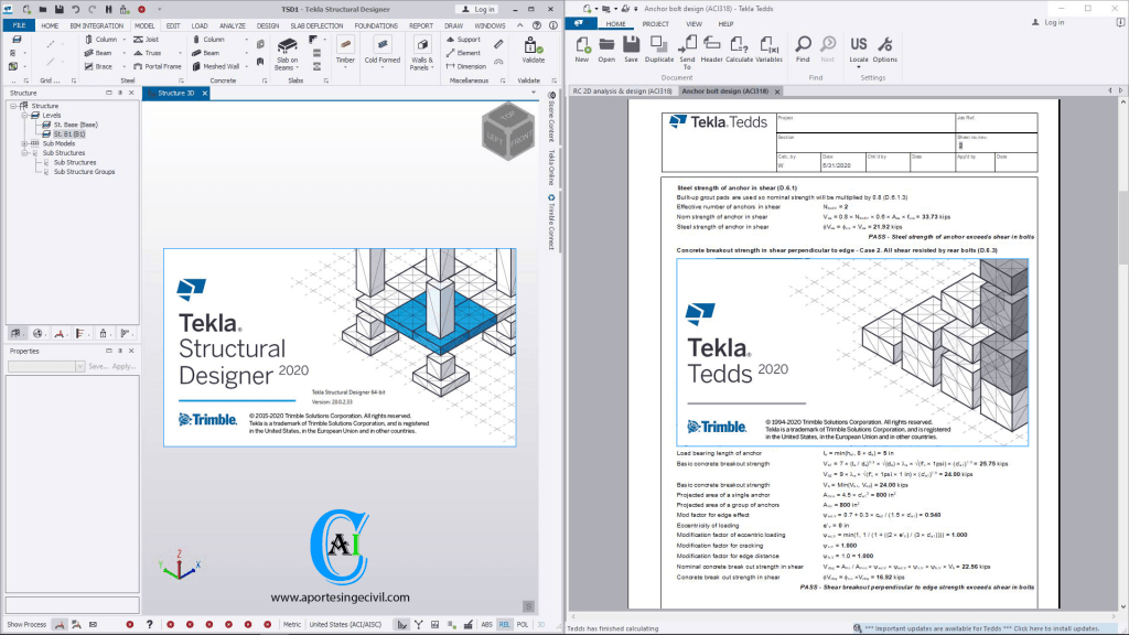 Tekla Structural Design Suite 2020 [Designer v20 + Tedds v22]
