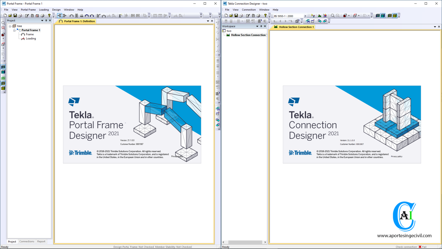 Tekla Portal Frame & Connection Designer 2021 SP1 v21.1.0
