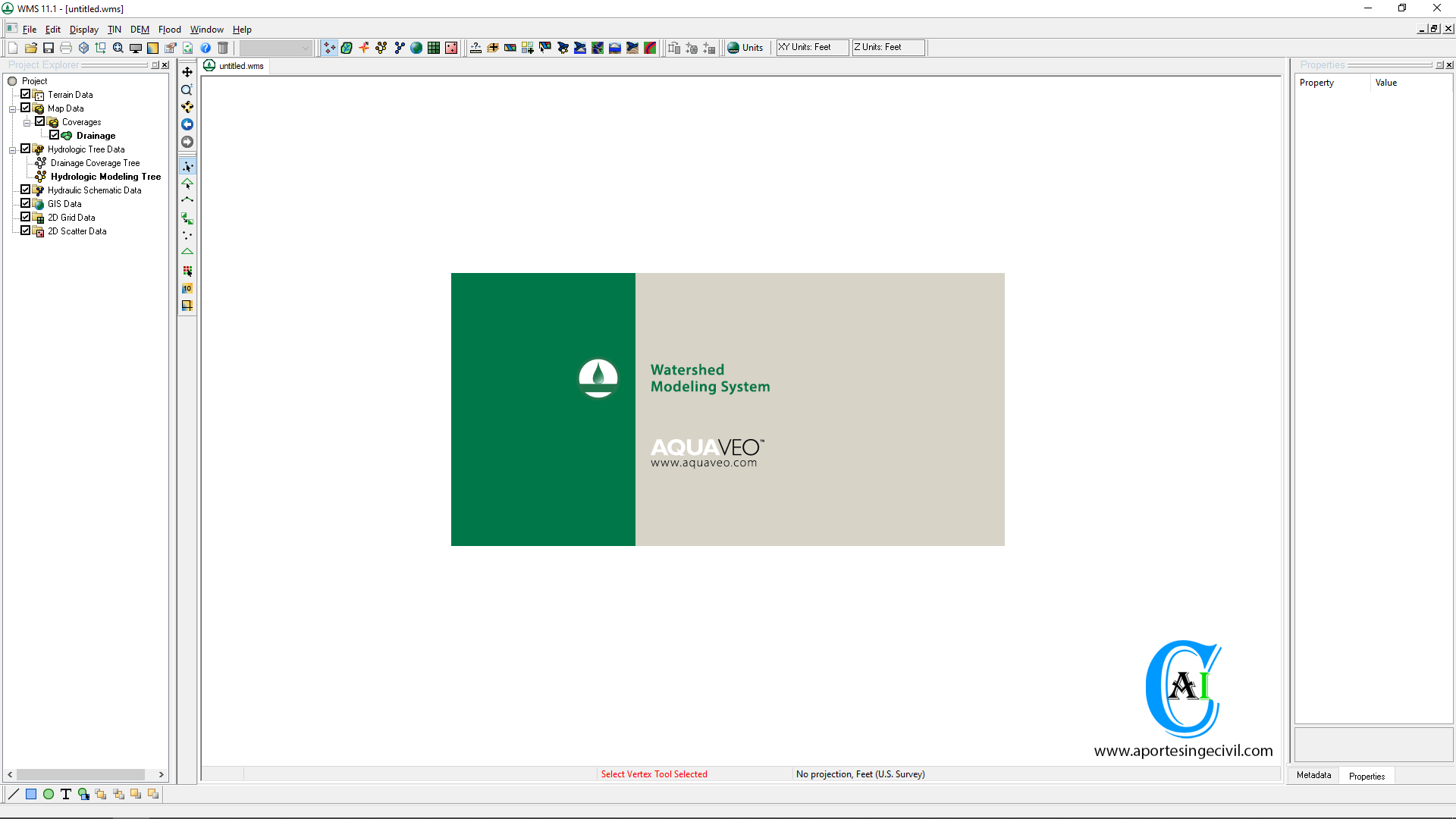 Aquaveo WMS (Watershed Modeling System) v11.1.2
