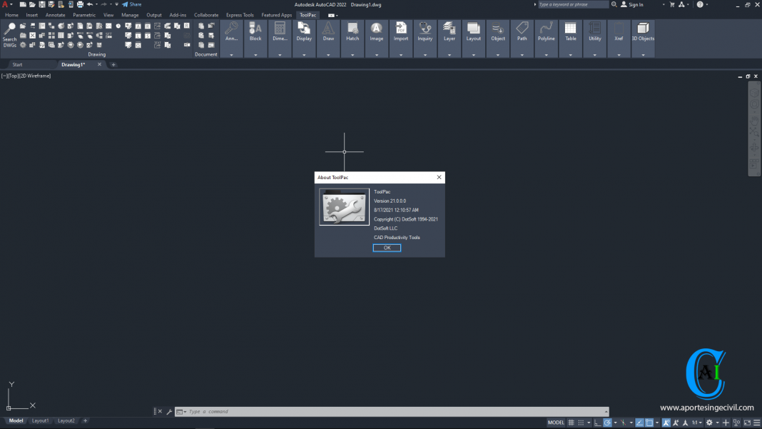 DotSoft ToolPac v21.0.0.0 (build 16.08.2021) para AutoCAD y BrisCAD