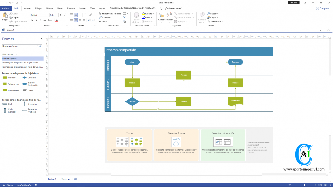 Microsoft Visio Pro 2019 en español e ingles