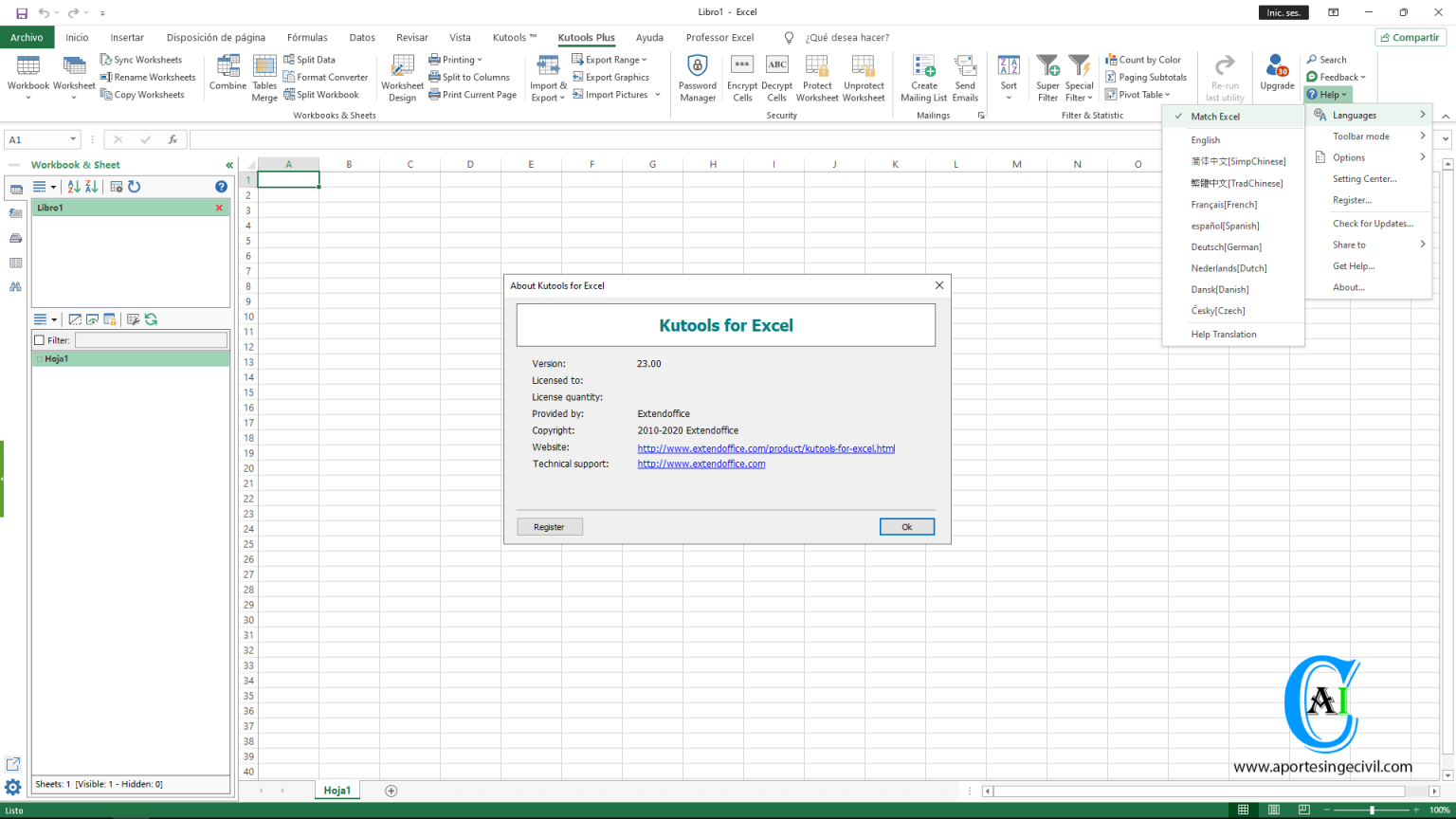 ExtendOffice Kutools for Excel v23.00 (Multilenguaje)