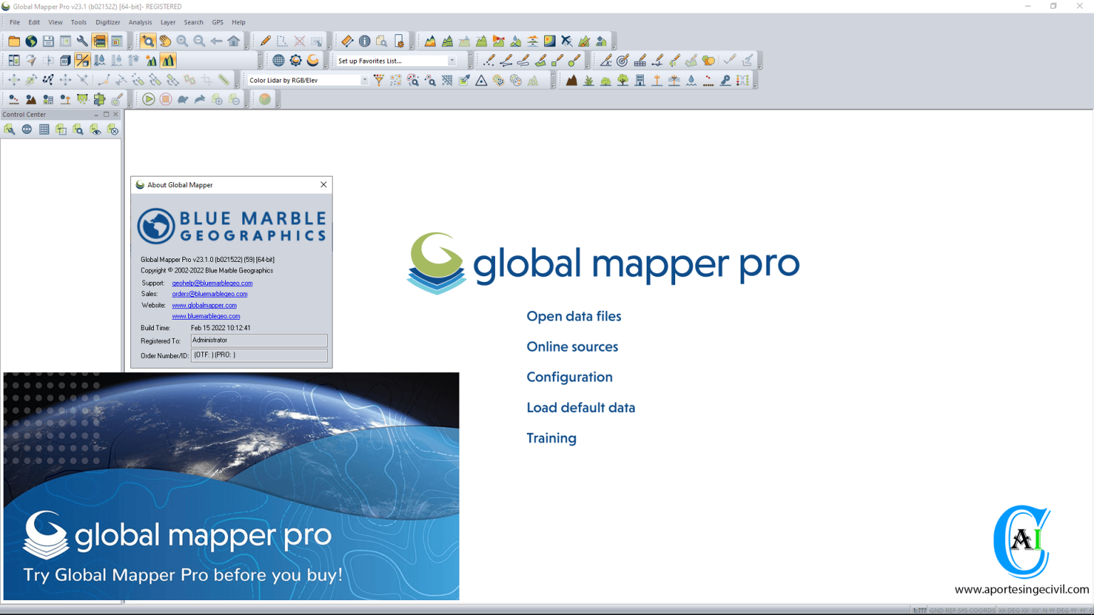 Blue Marble Global Mapper Pro v23.1