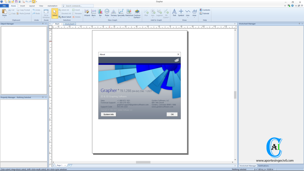 Golden Software Grapher v19.1.288