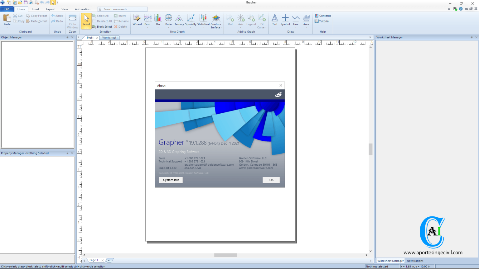 Golden Software Grapher v19.1.288