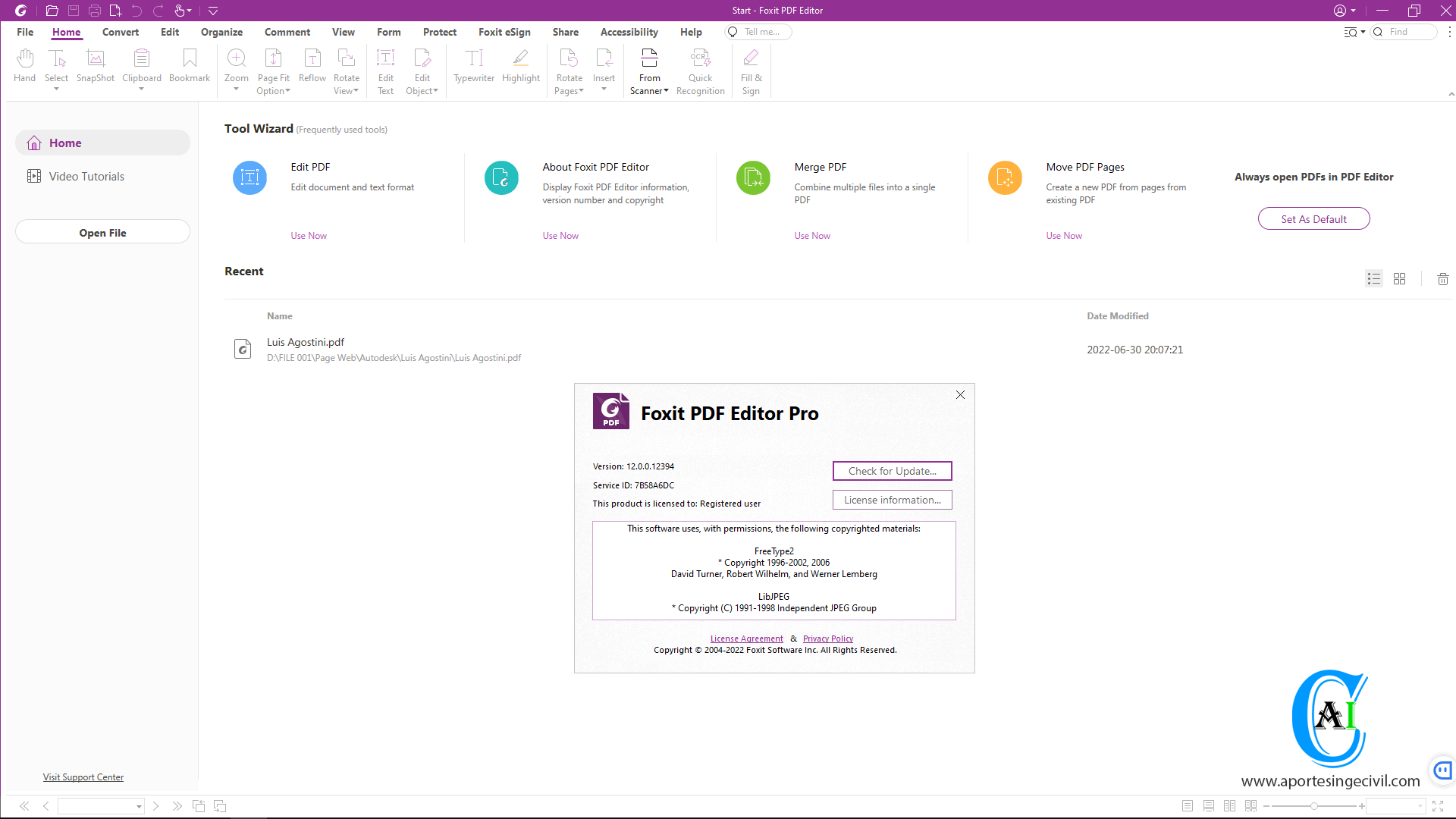 Foxit PDF Editor Pro 12 (Multilenguaje)