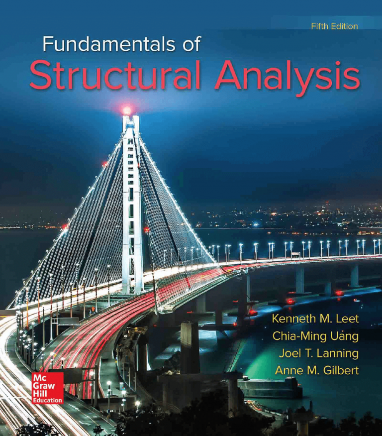 Fundamentals of Structural Analysis (5th Edition) + Solucionario