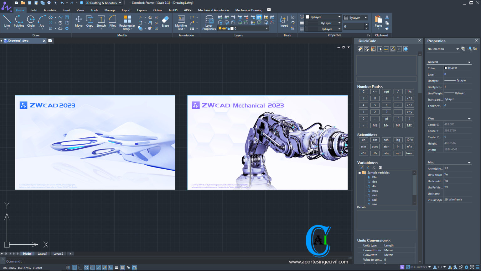 ZWCAD 2023 en español e inglés