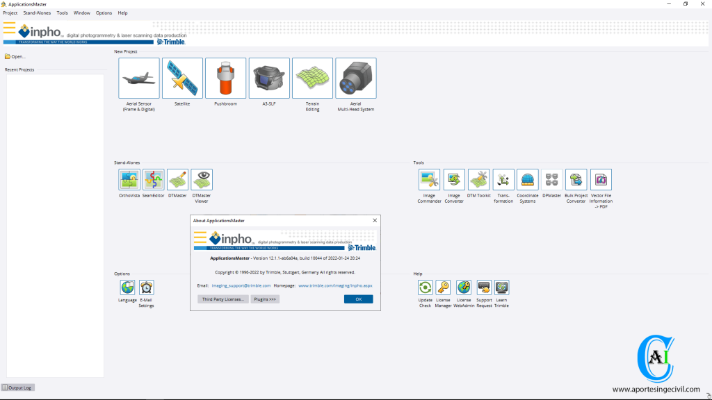 Trimble Inpho Photogrammetry v12.1.1