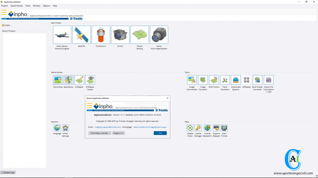 Trimble Inpho Photogrammetry v12.1.1