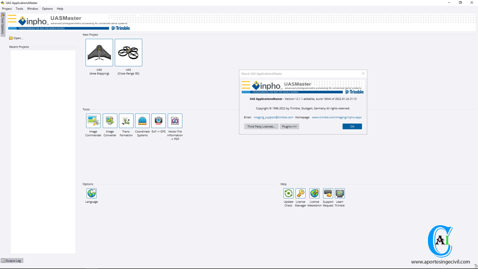 Trimble Inpho UASMaster v12.1.1