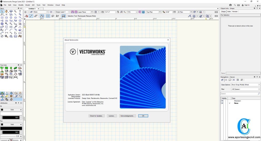 Vectorworks 2023 SP4 en español e inglés