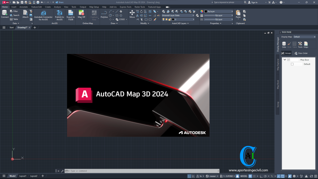 Autodesk AutoCAD Map 3D 2024 en español e inglés