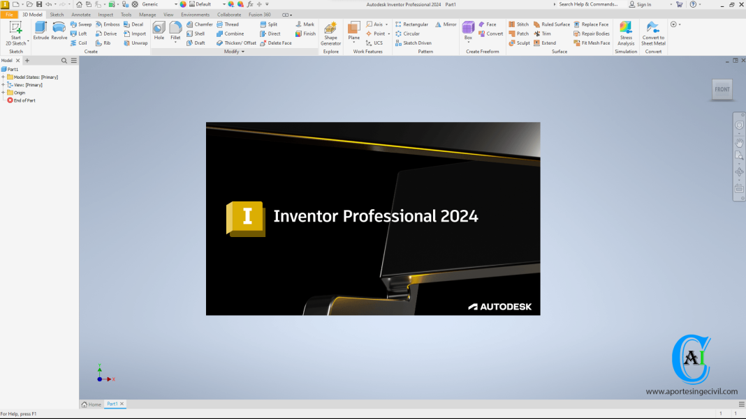 Autodesk Inventor Professional 2024 en español e inglés