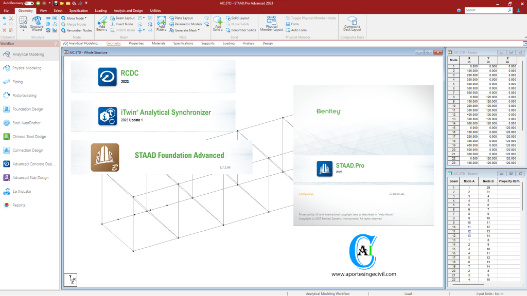 Bentley STAAD.Pro 2023 v23.00.01.025