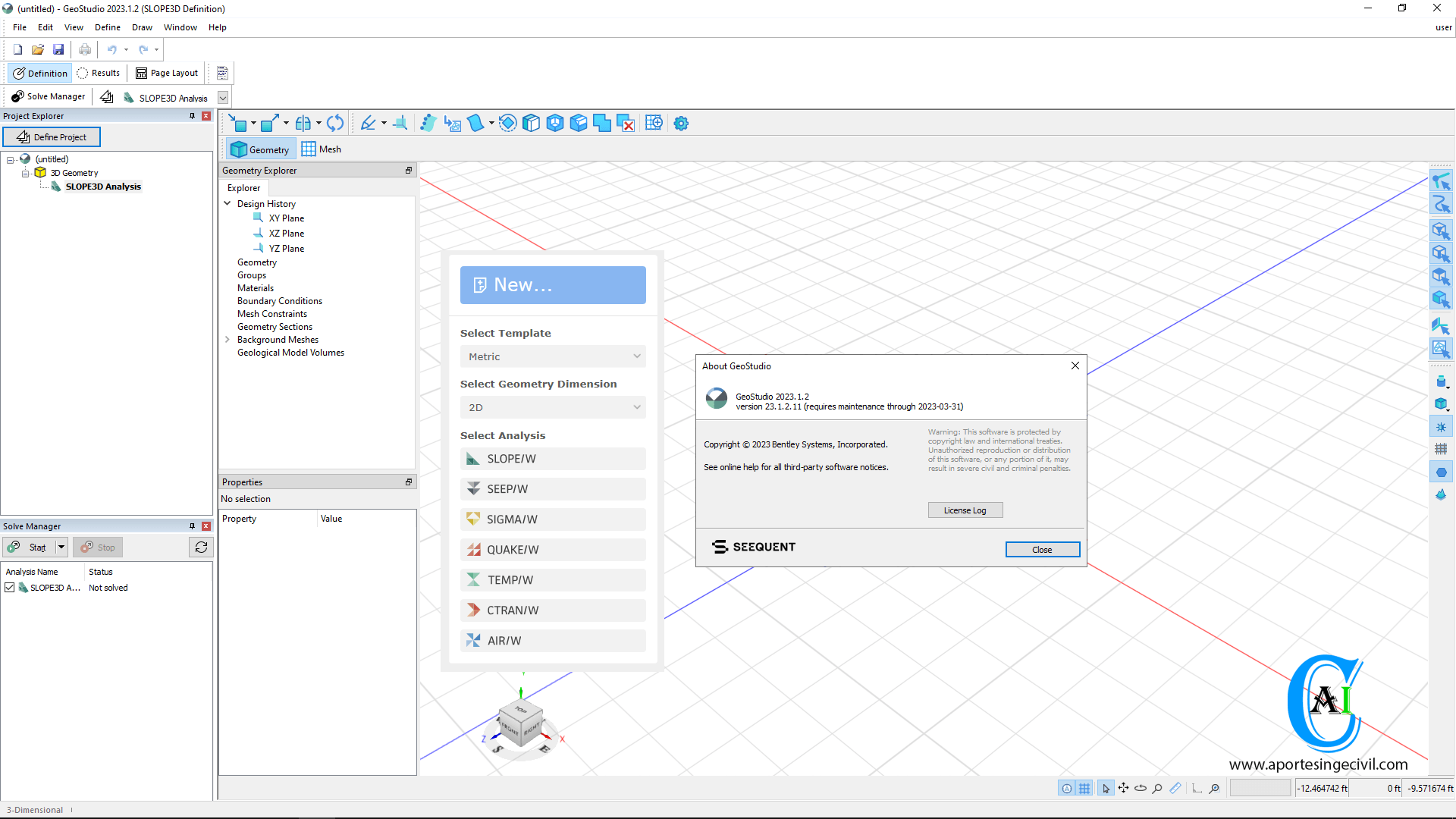 GEOSLOPE GeoStudio 2023.1.2.11