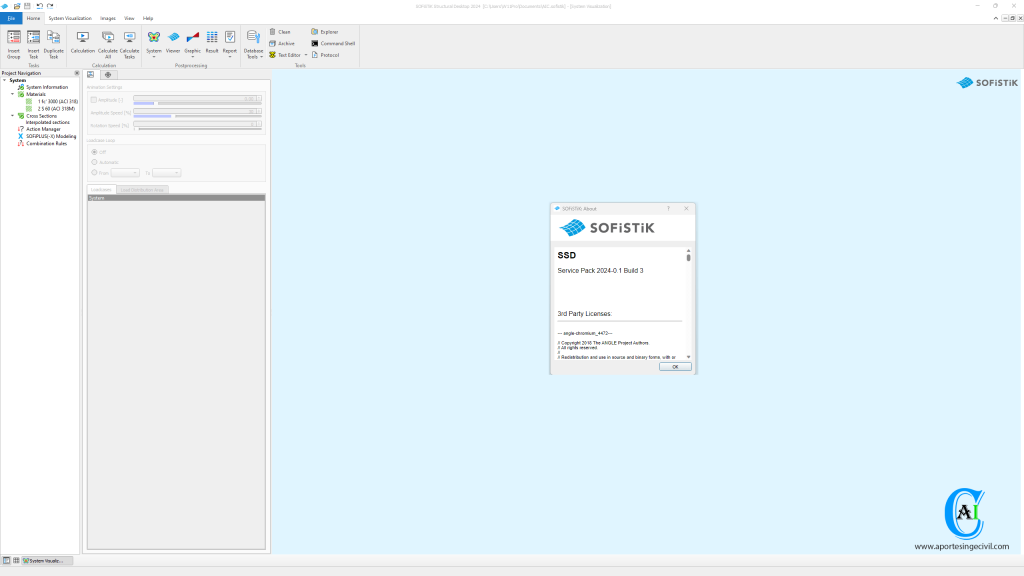 SOFiSTiK Structural Desktop 2024.0.1