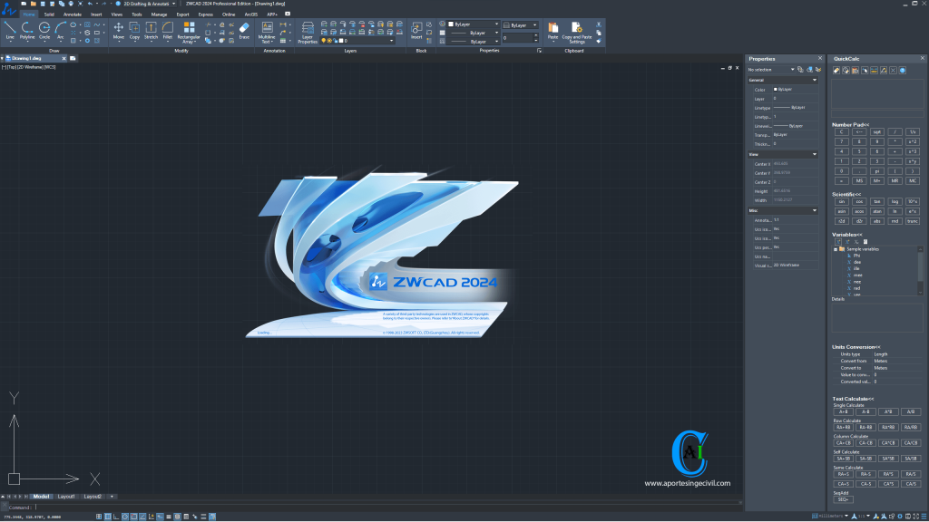 ZWCAD Professional 2024 SP1.2 en español e inglés