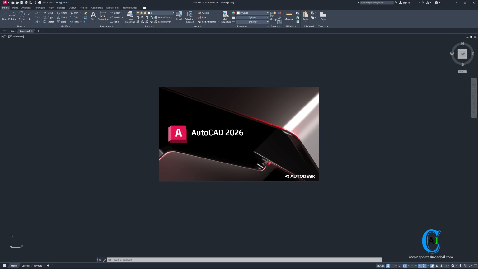 Autodesk AutoCAD 2026 en español e inglés