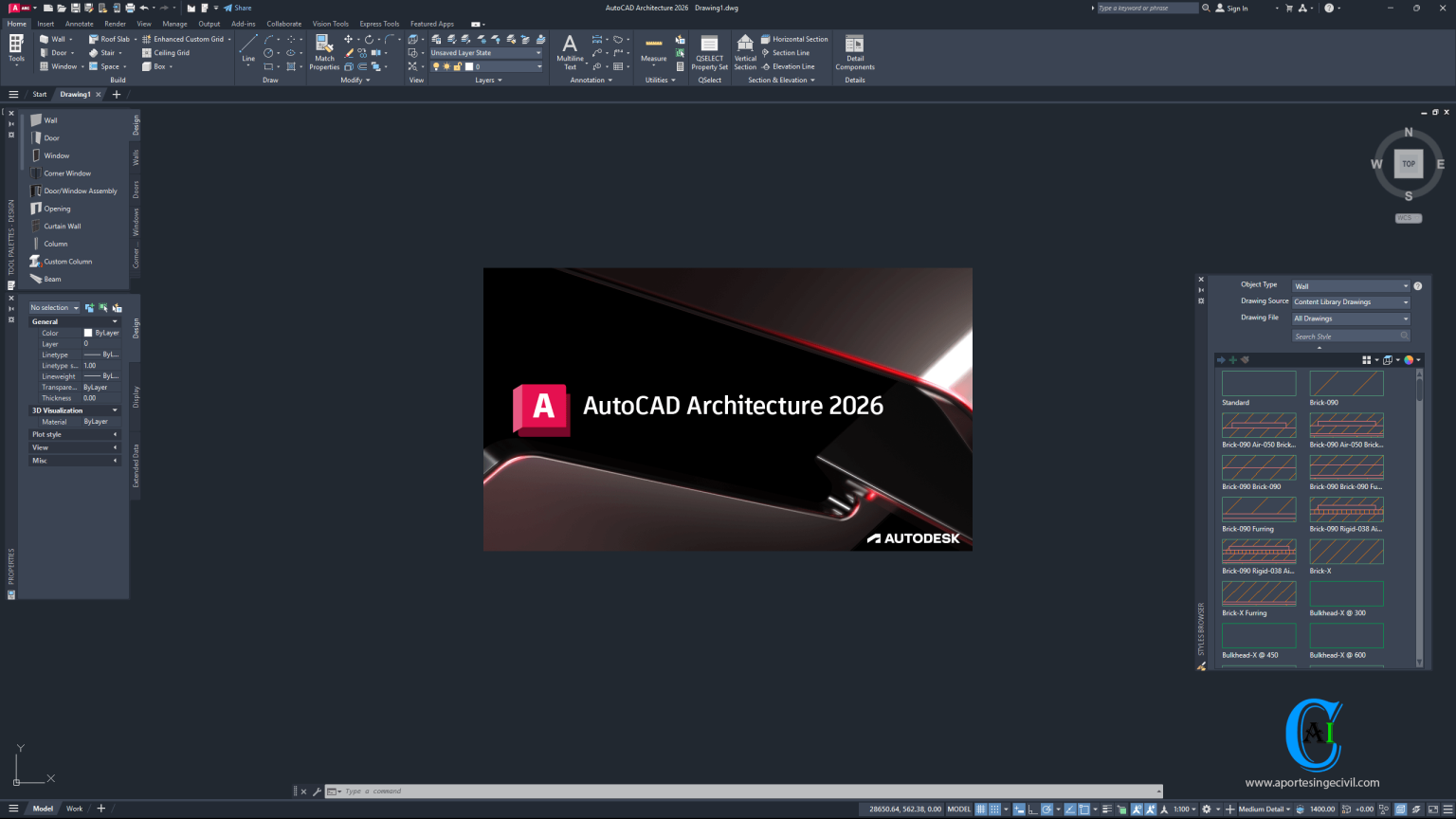 Autodesk AutoCAD Architecture 2026 en español e inglés