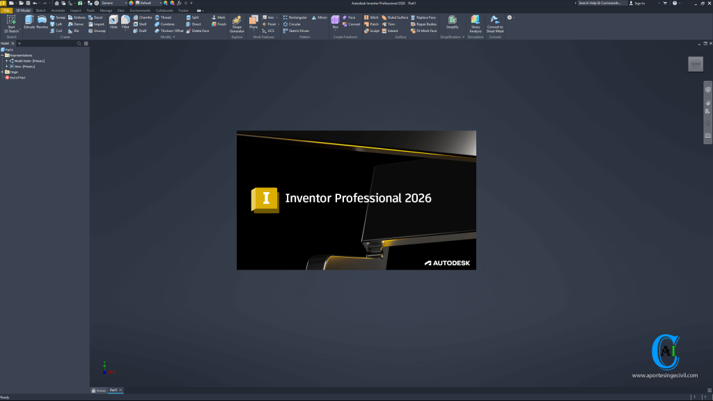Autodesk Inventor Professional 2026 en español e inglés Autodesk Inventor Professional 2026 en español e inglés