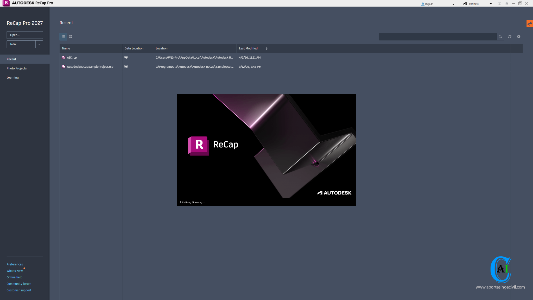 Autodesk ReCap Pro 2027 (Multilenguaje)